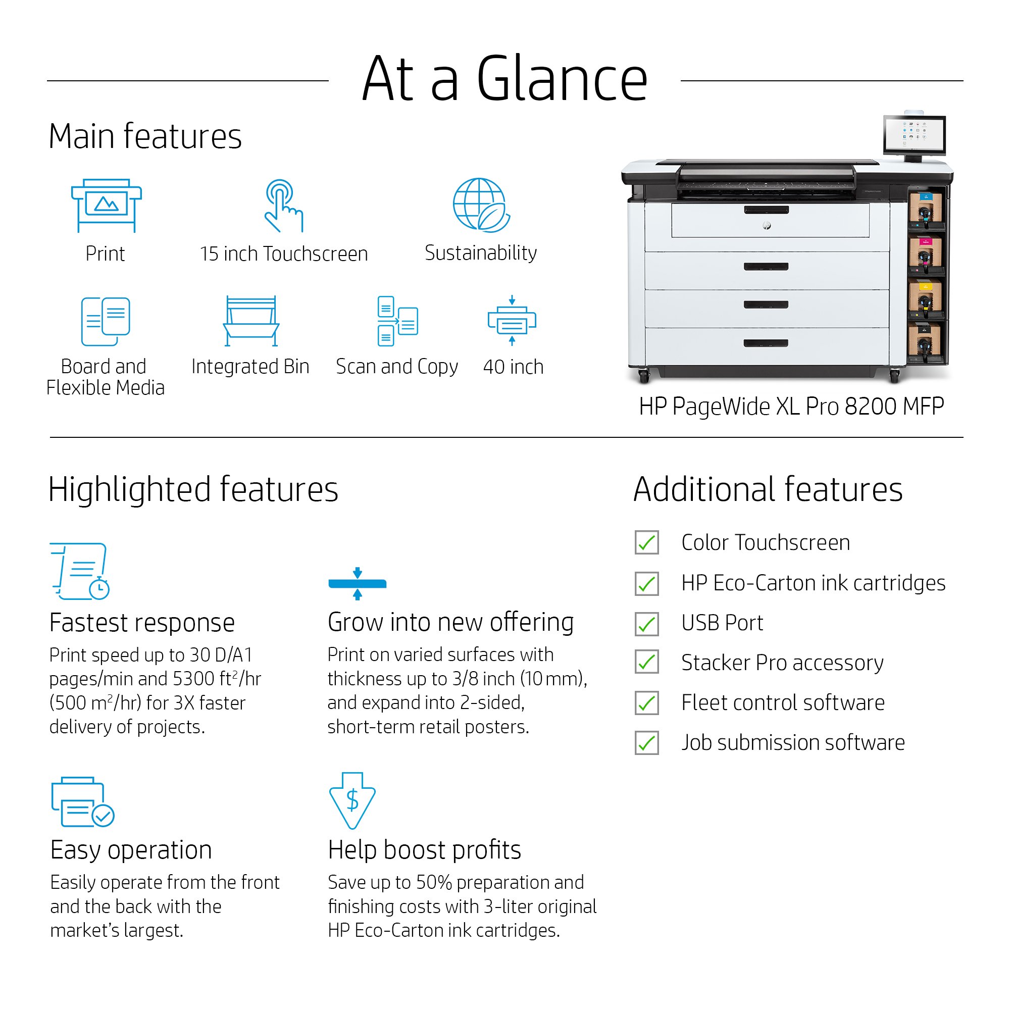 HP PageWide XL Pro 8200 Printer